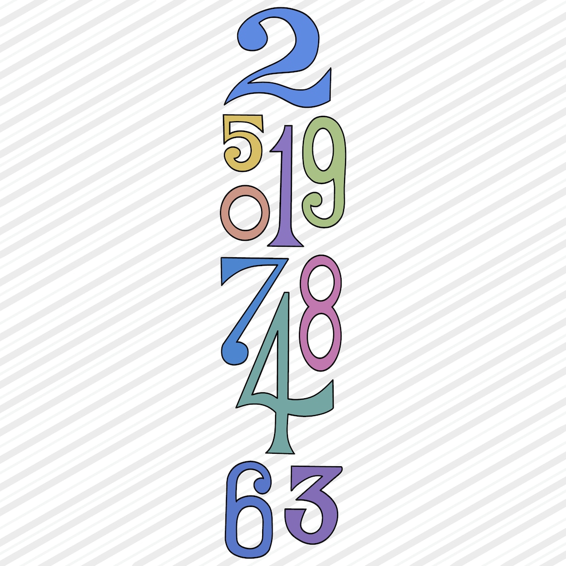 It's a Small World Numbers - SVG Cutting File - Cricut Silhouette Files ...