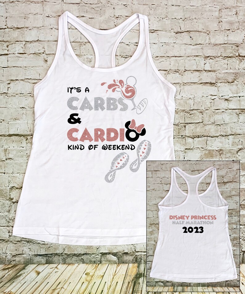 Carbs & Cardio Disney Themed Race Shirt Women's Disney - Etsy