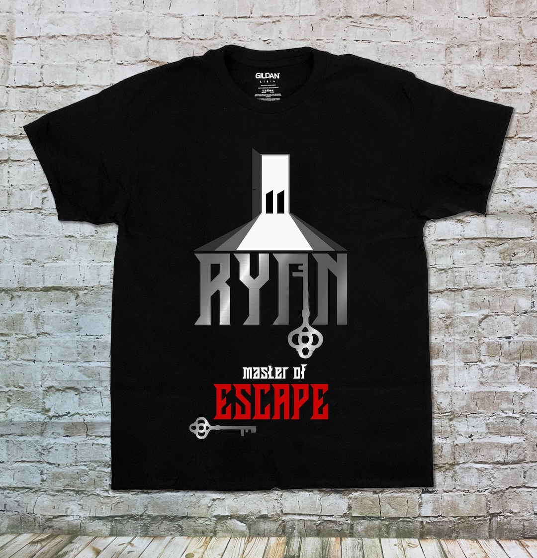 Personalized Escape Room Themed Birthday Shirt | Escape Room Master ...