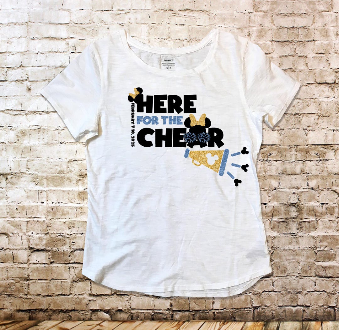 WOMEN'S Personalized Disney Themed Here for the Chear Cheerleading ...
