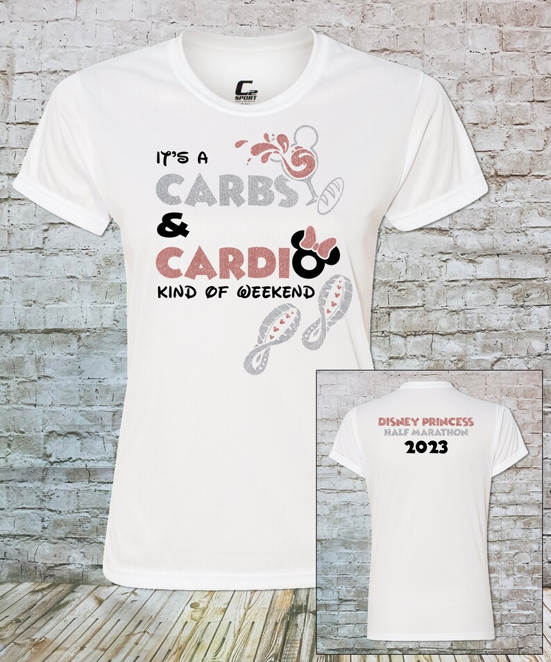 Carbs & Cardio Disney Themed Race Shirt Women's Disney - Etsy