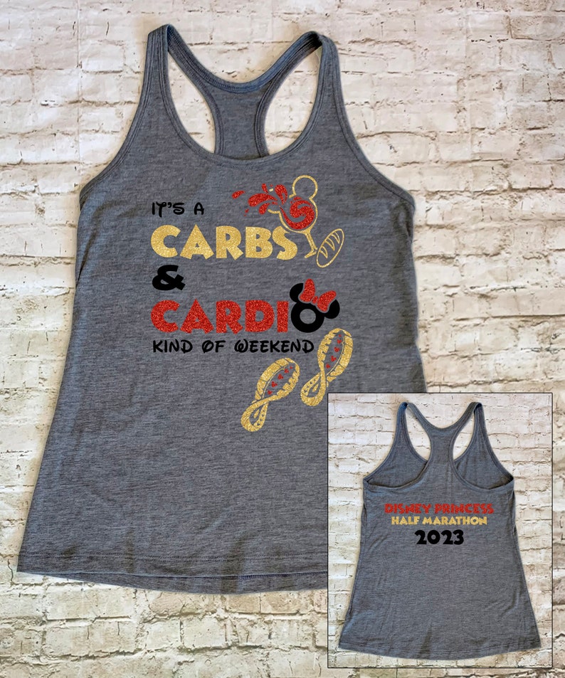 Carbs & Cardio Disney Themed Race Shirt Women's Disney - Etsy
