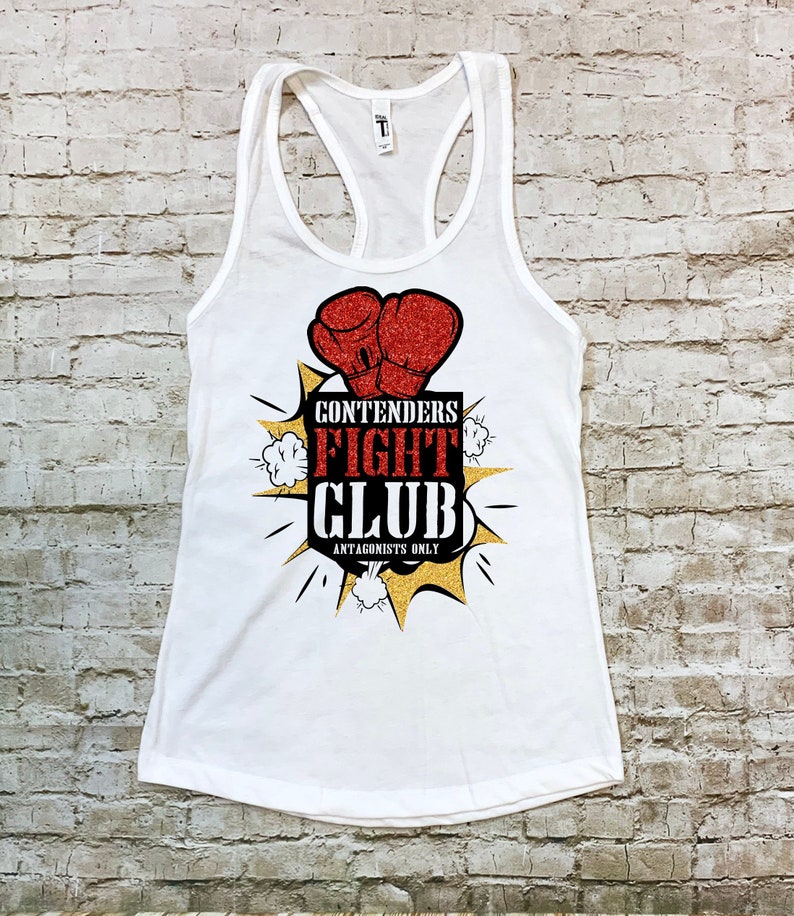 Contender Fight Club Women's Kickboxing Tank Top | Etsy