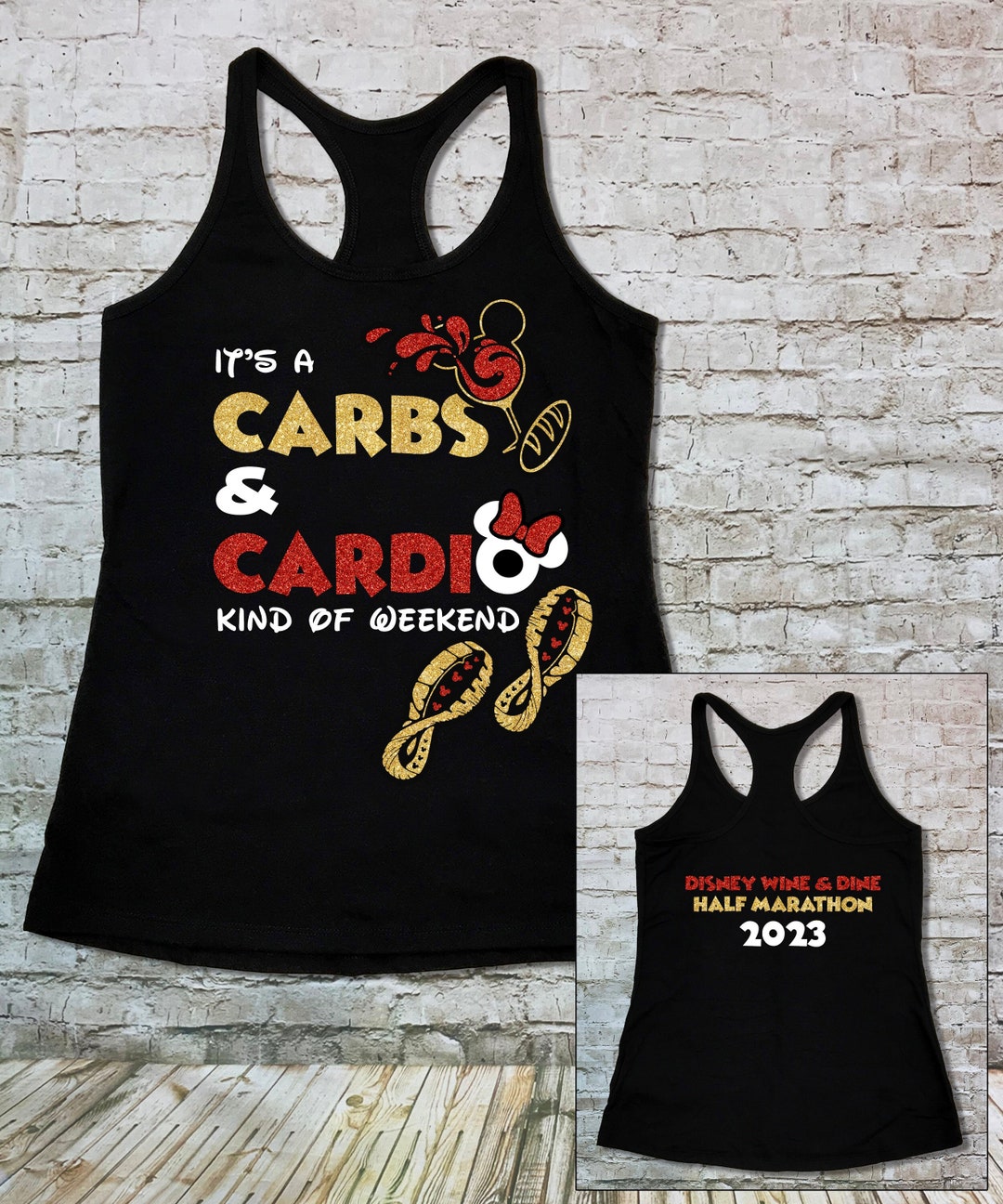 Carbs & Cardio Disney Themed Race Shirt Women's Disney Themed Running ...