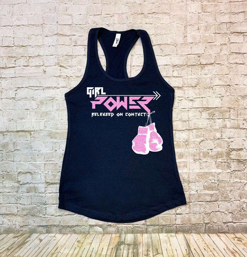 Girl Power Boxing Tank Top Girl Power Kick-Boxing Fitness | Etsy