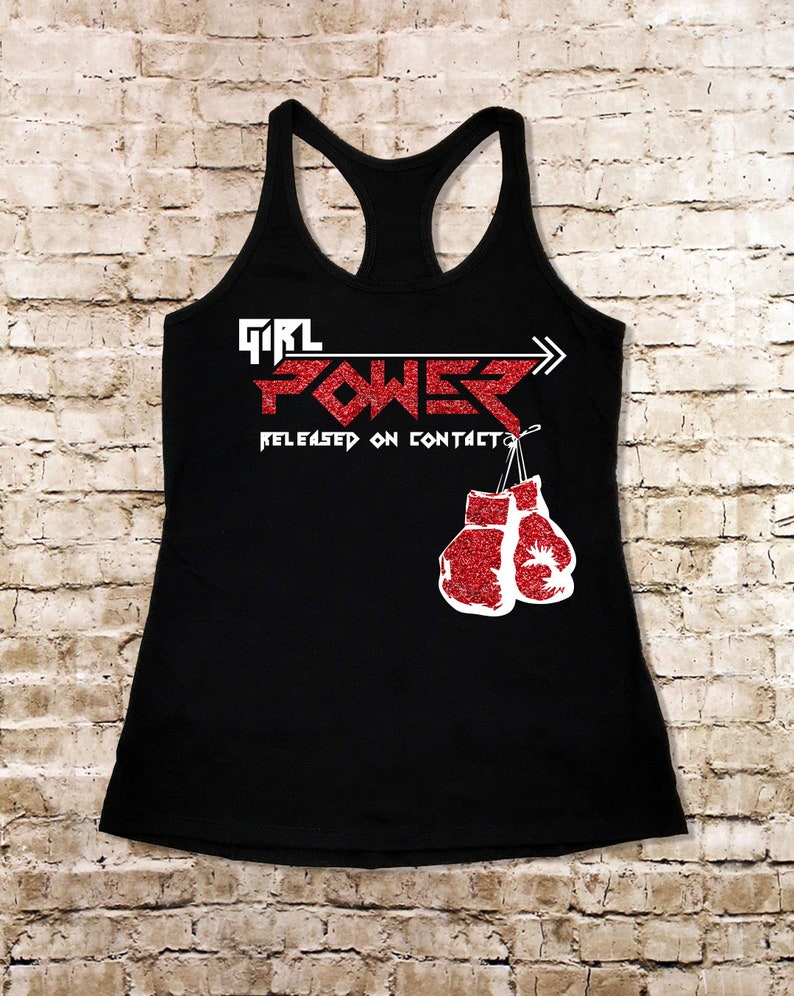 Girl Power Boxing Tank Top Girl Power Kick-Boxing Fitness | Etsy