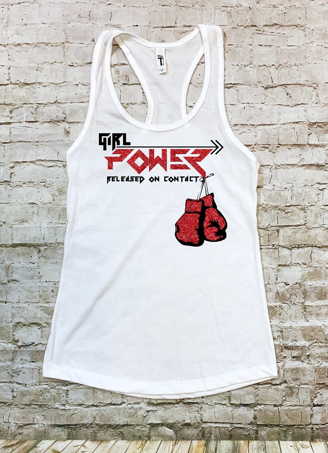 Girl Power Boxing Tank Top Girl Power Kick-boxing Fitness - Etsy
