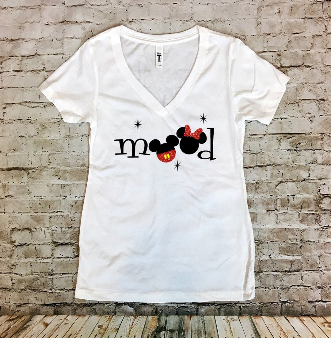 Mickey Mouse Mood Shirt | Mickey & Minnie Mood Raglan/t-shirt/tank Top ...