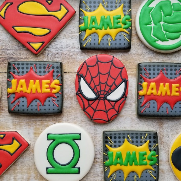 Super Hero Cookies - Etsy