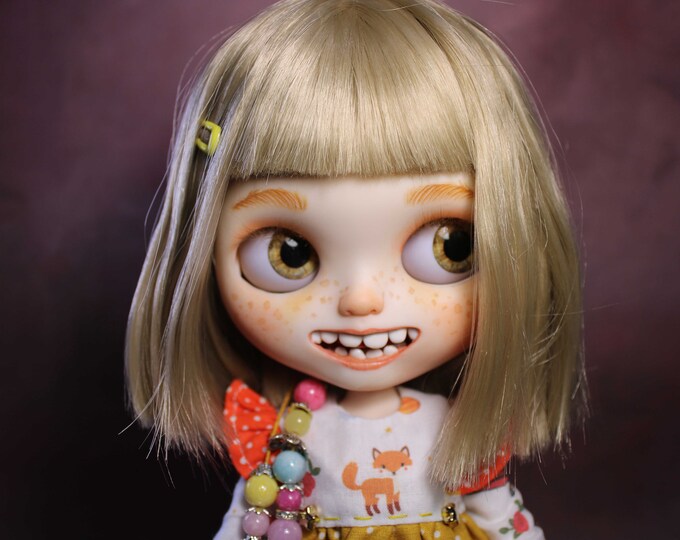 Custom Blythe Doll, Smile, Teeth, Smiling Mouth OOAK - "alana" by ...