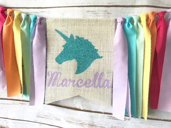 Unicorn Banner Rainbow Banner Rainbow first borthday | Etsy