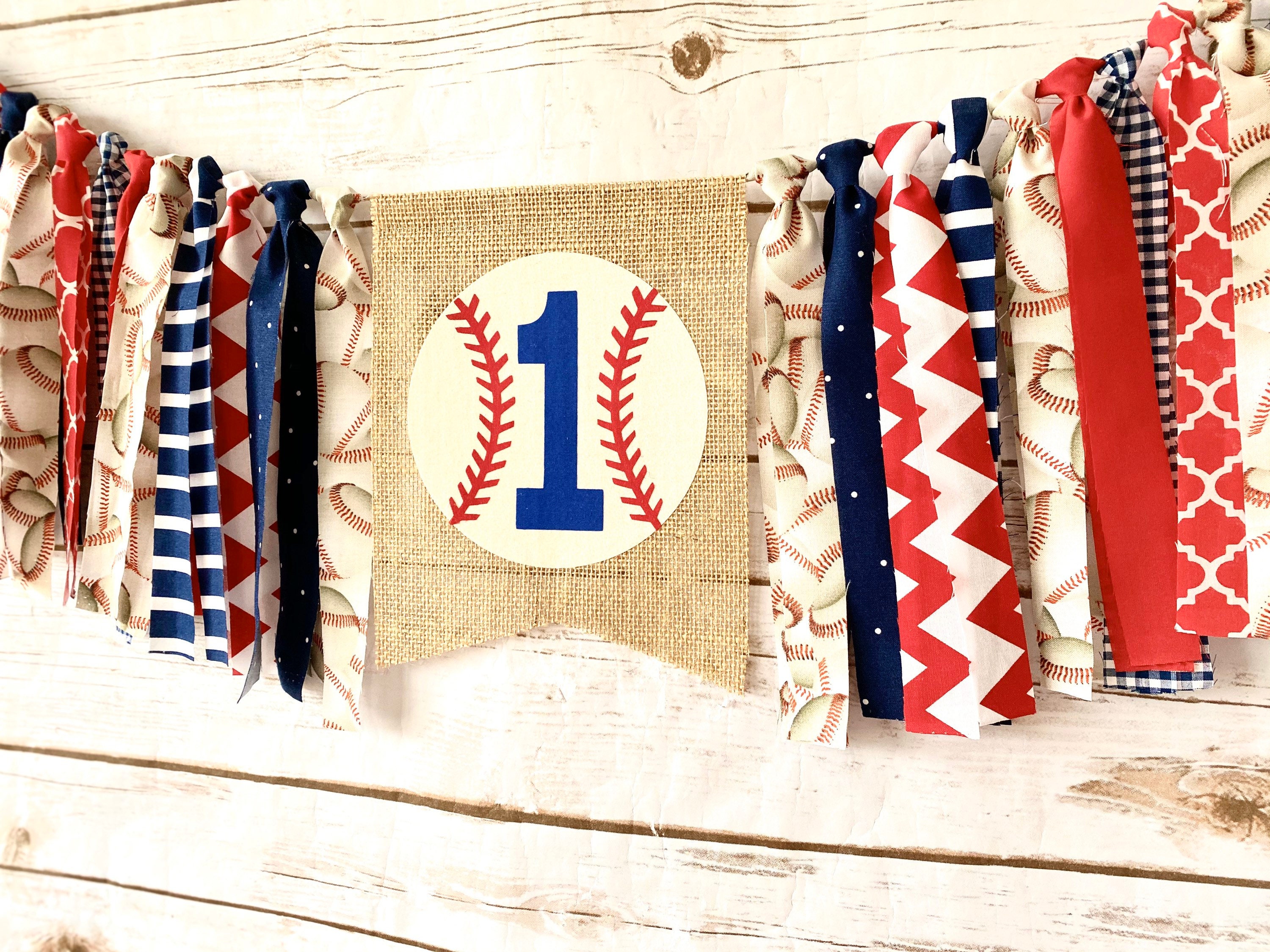 Baseball Birthday Banner Baseball Highchair Banner Baseball | Etsy