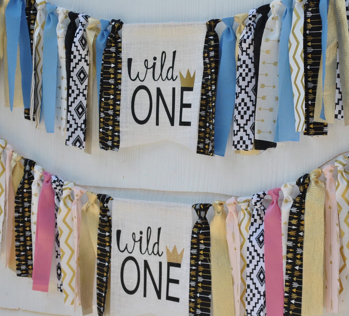 TWINS WILD ONE Birthday Banner Twins Wild One Highchair | Etsy