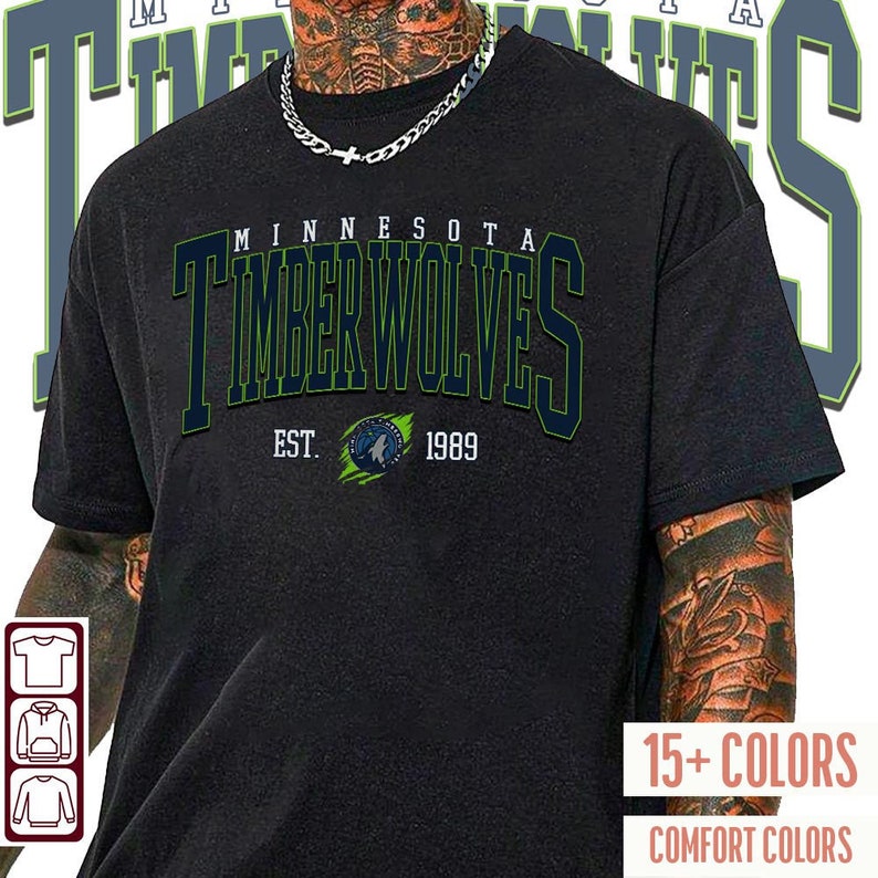 Retro Minnesota Timberwolves Sweatshirt, Timberwolves Sweater ...