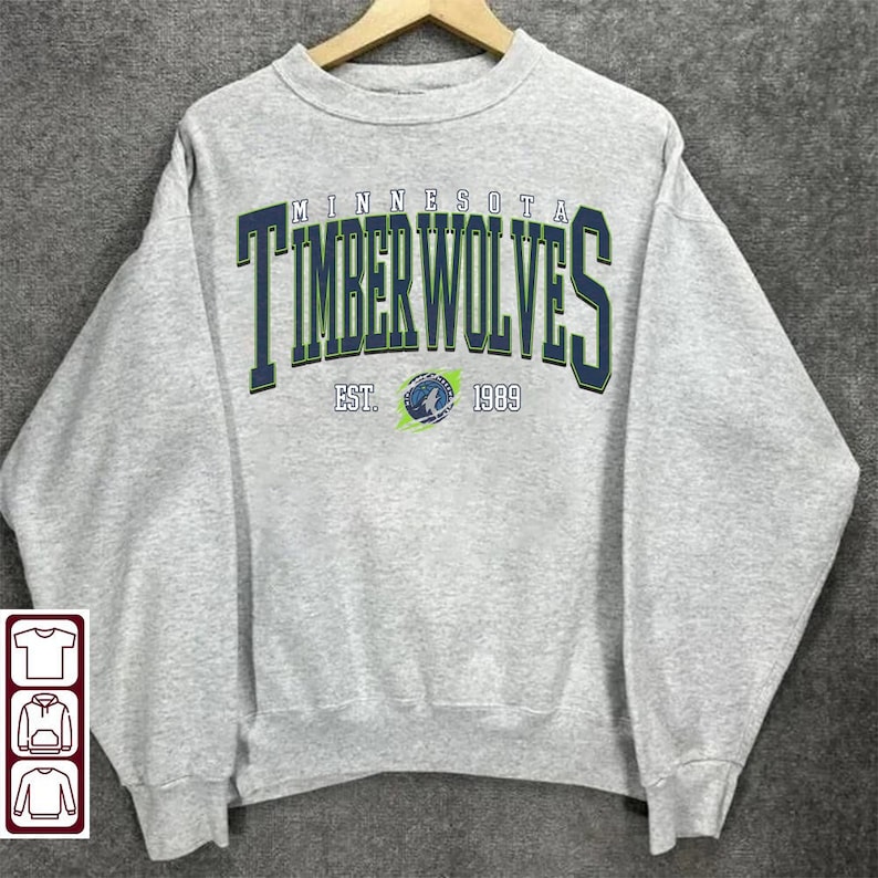 Retro Minnesota Timberwolves Sweatshirt, Timberwolves Sweater ...