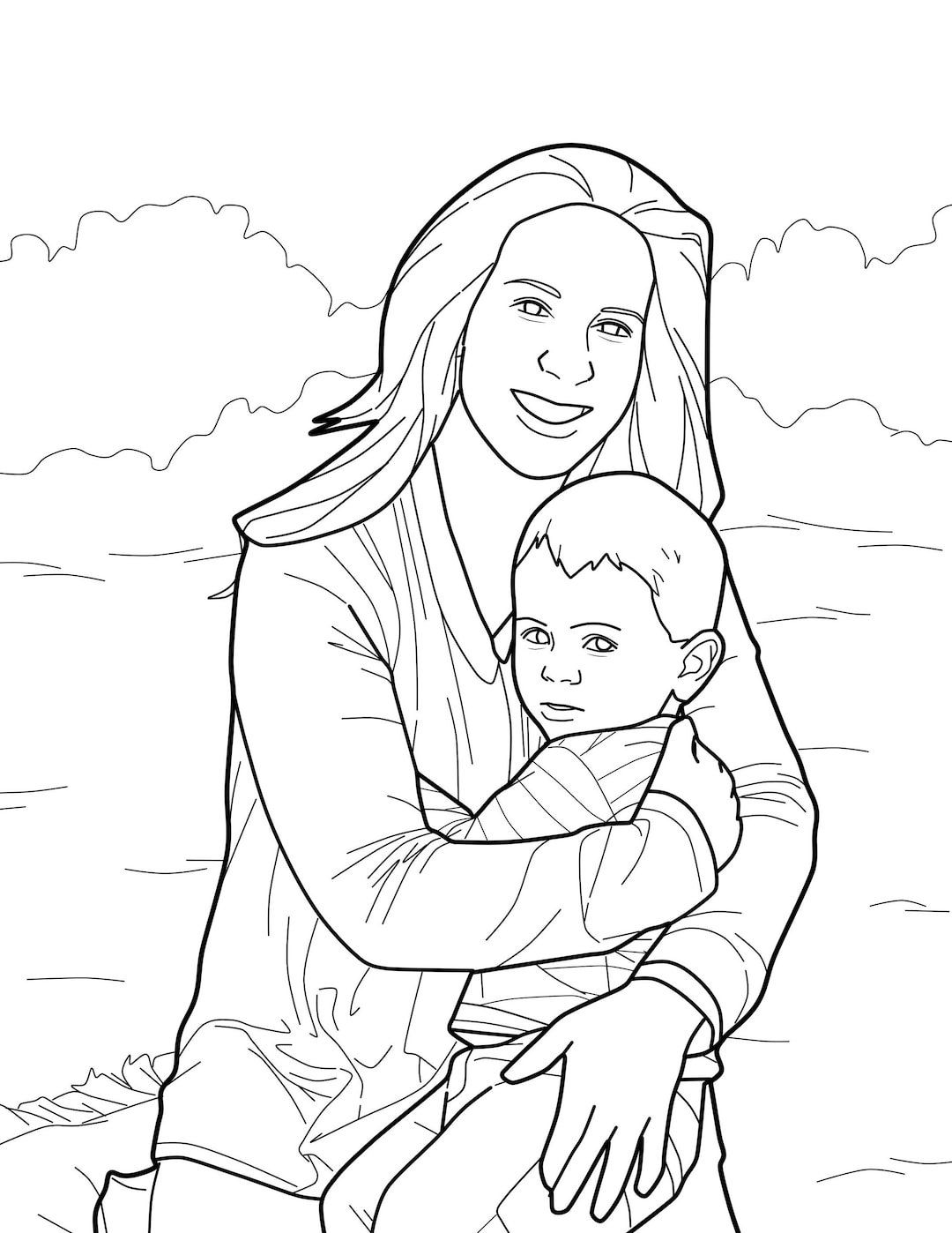 Mother's Day Custom Coloring Books Make Great Gifts! Turn Your Photos ...