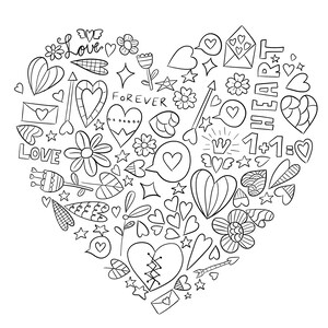 Valentine's Day Coloring Pages | Heart Designs | Valentine's Day ...