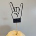Rock Hand Cupcake Toppers: Music Party Decorations - Etsy