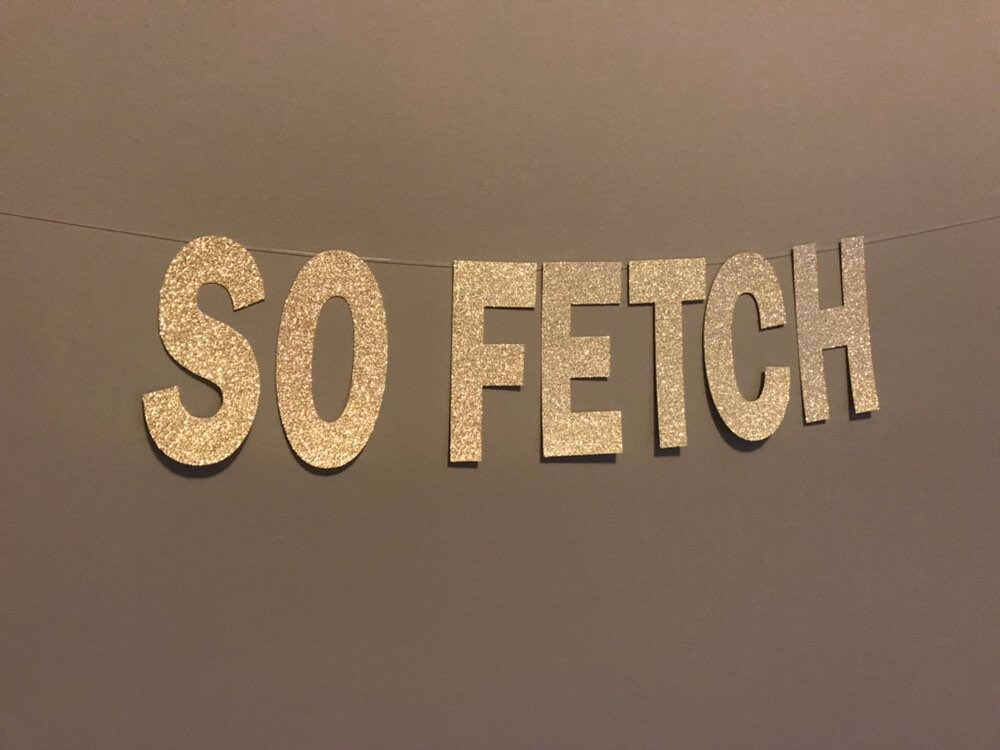SO FETCH Banner Girls Banner That's so Fetch Banner so - Etsy