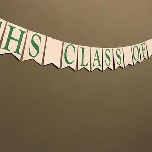 Graduation Decor, Graduation Pennant Banner, Custom Banner, Pennant ...