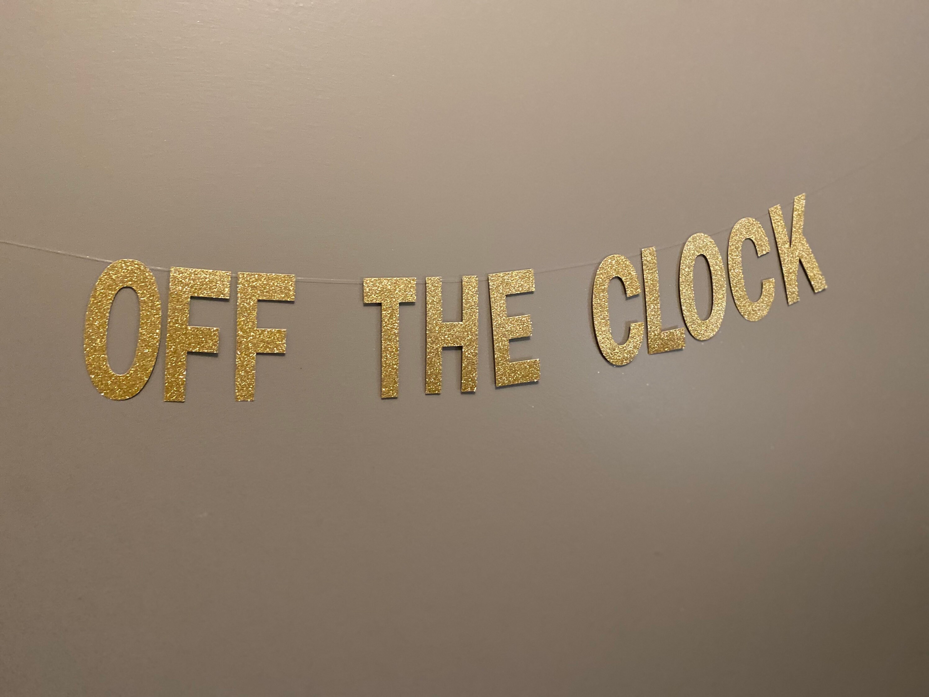 Off the Clock Banner Retirement Party Decorations Officially - Etsy