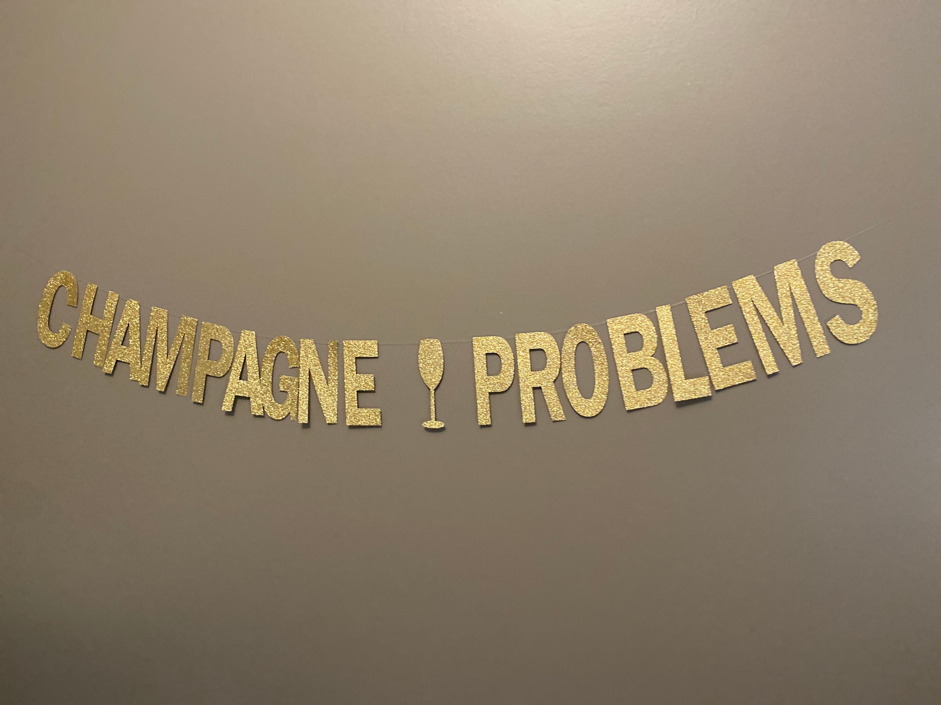 Champagne Problems Banner Champagne Problems Champagne - Etsy