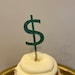 Dollar Sign Cupcake Toppers Money Cupcake Toppers Dollar - Etsy
