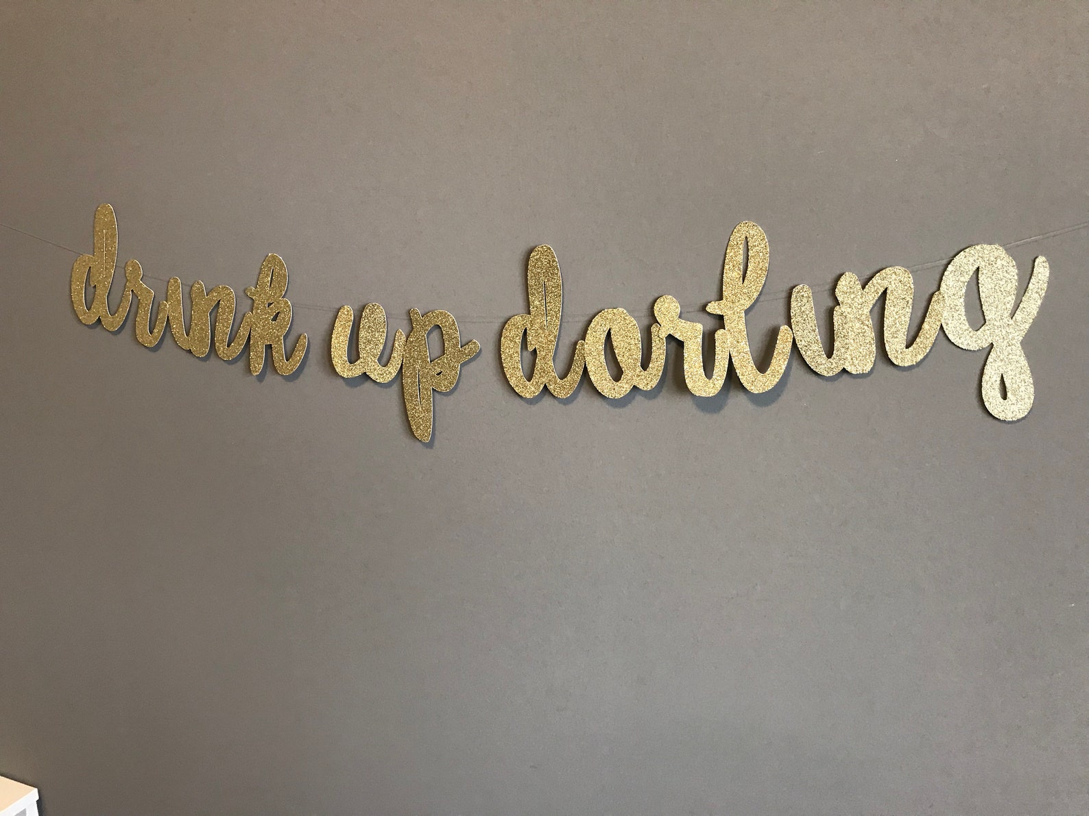 Drink up Darling Banner 21st Birthday Banner Bridal Shower - Etsy