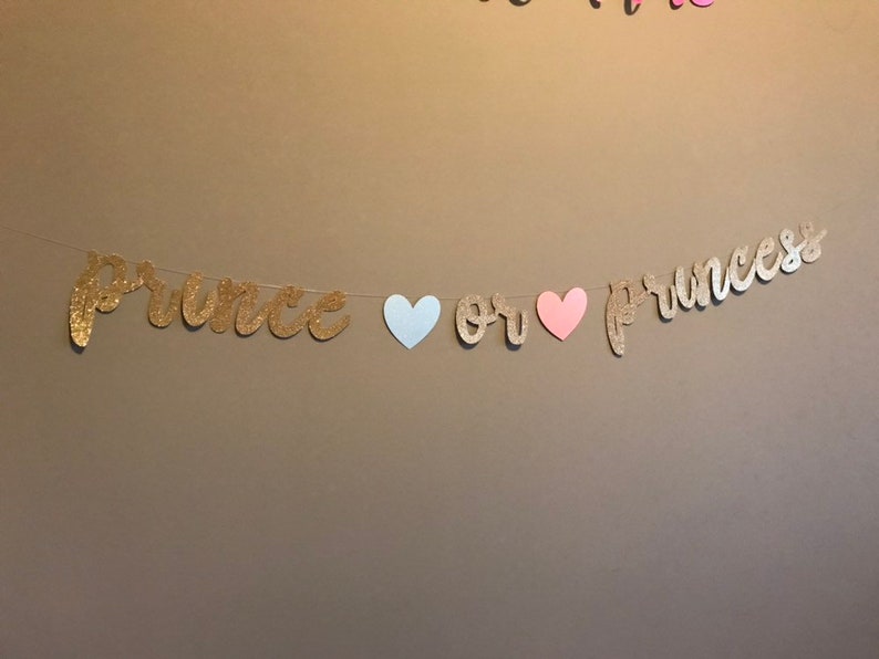 Prince or Princess Banner Prince or Princess Sign Prince - Etsy