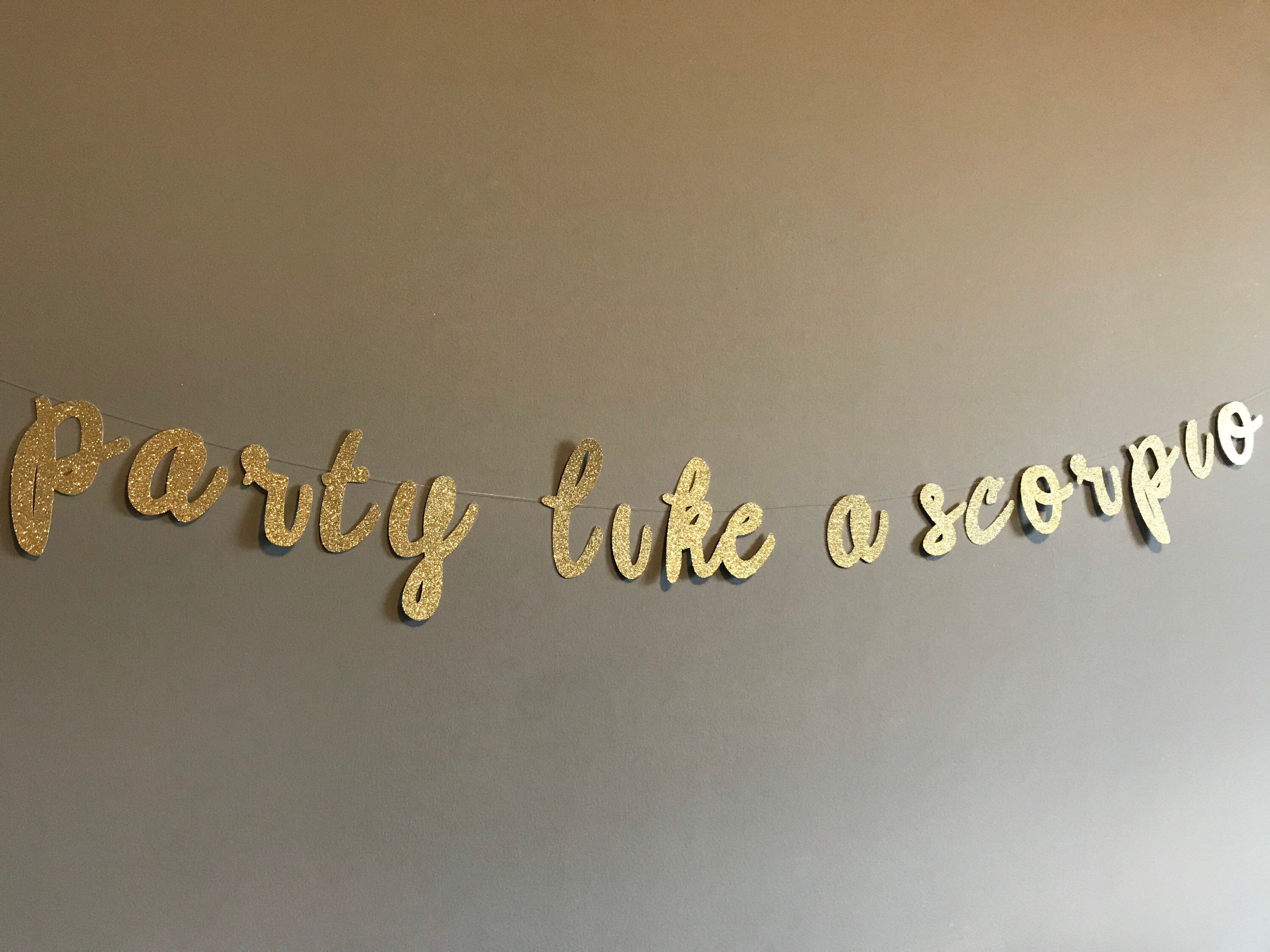 Scorpio Birthday Scorpio Party Decorations Zodiac Birthday - Etsy
