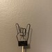 Rock Hand Cupcake Toppers, Music Party Decorations, Rock Star Cupcake ...