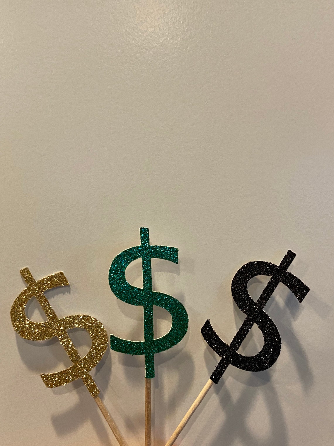 Dollar Sign Cupcake Toppers Money Cupcake Toppers Dollar - Etsy