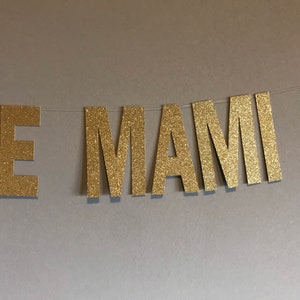 Champagne Mami Glitter Banner: Party Decor - Etsy