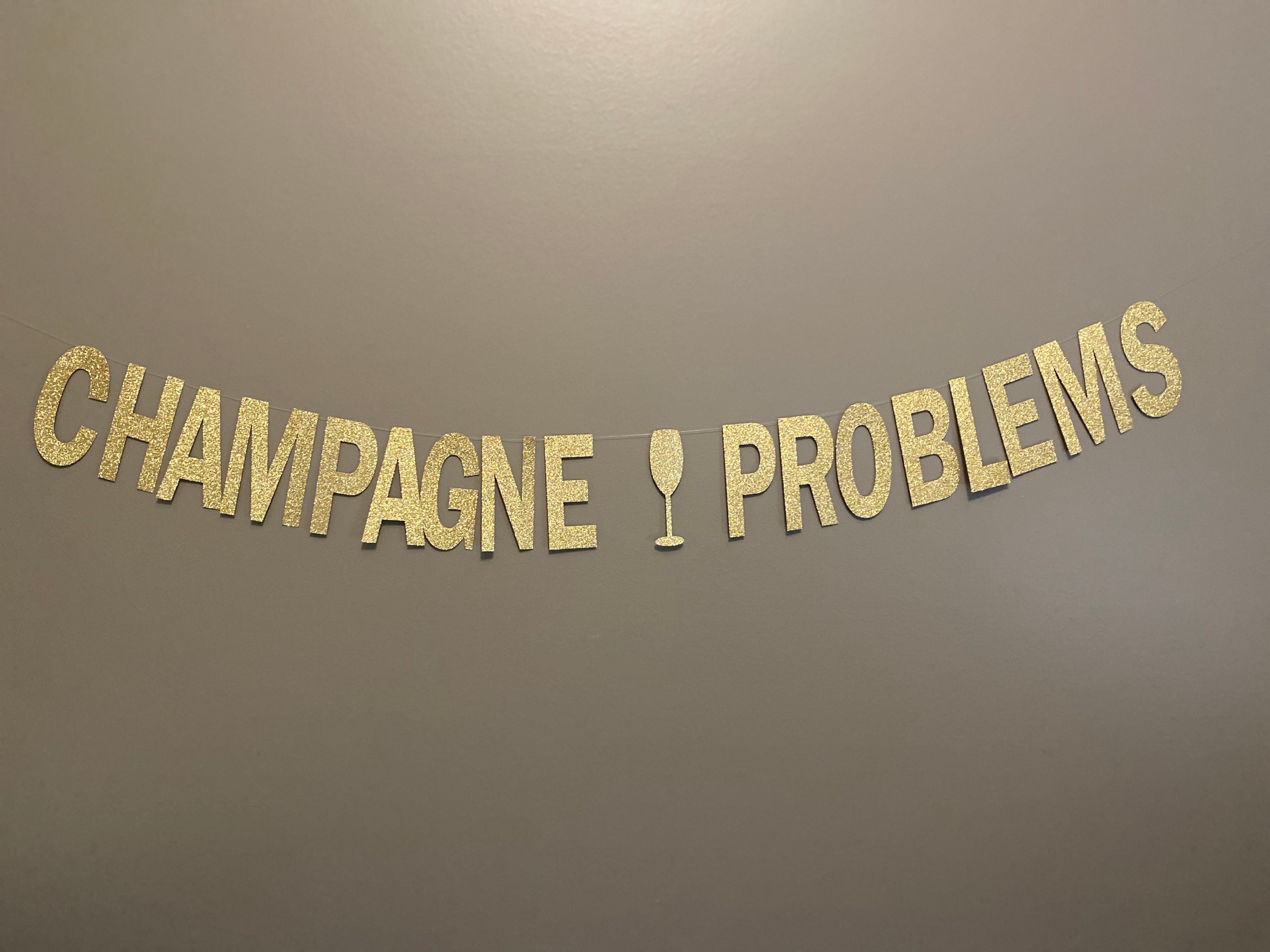 Champagne Problems Banner Champagne Problems Champagne - Etsy