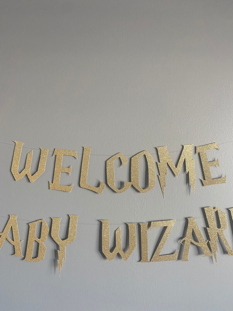 WELCOME BABY WIZARD Banner Welcome Baby Wizard Wizard Party | Etsy