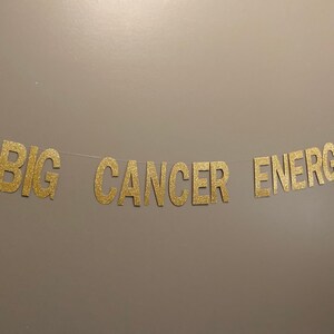 Big Cancer Energy Banner, Big Cancer Energy, Birthday Banner, Birthday ...