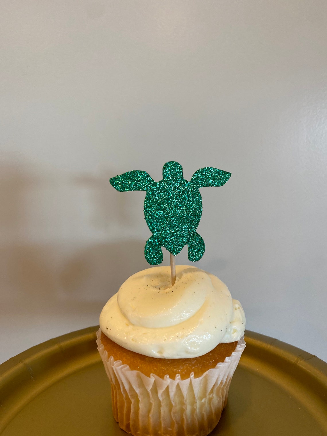Turtle Cupcake Toppers Seaturtle Tops Turtle Cupcakes - Etsy