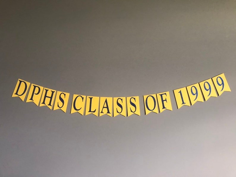 Graduation Decor Graduation Pennant Banner Custom Banner - Etsy