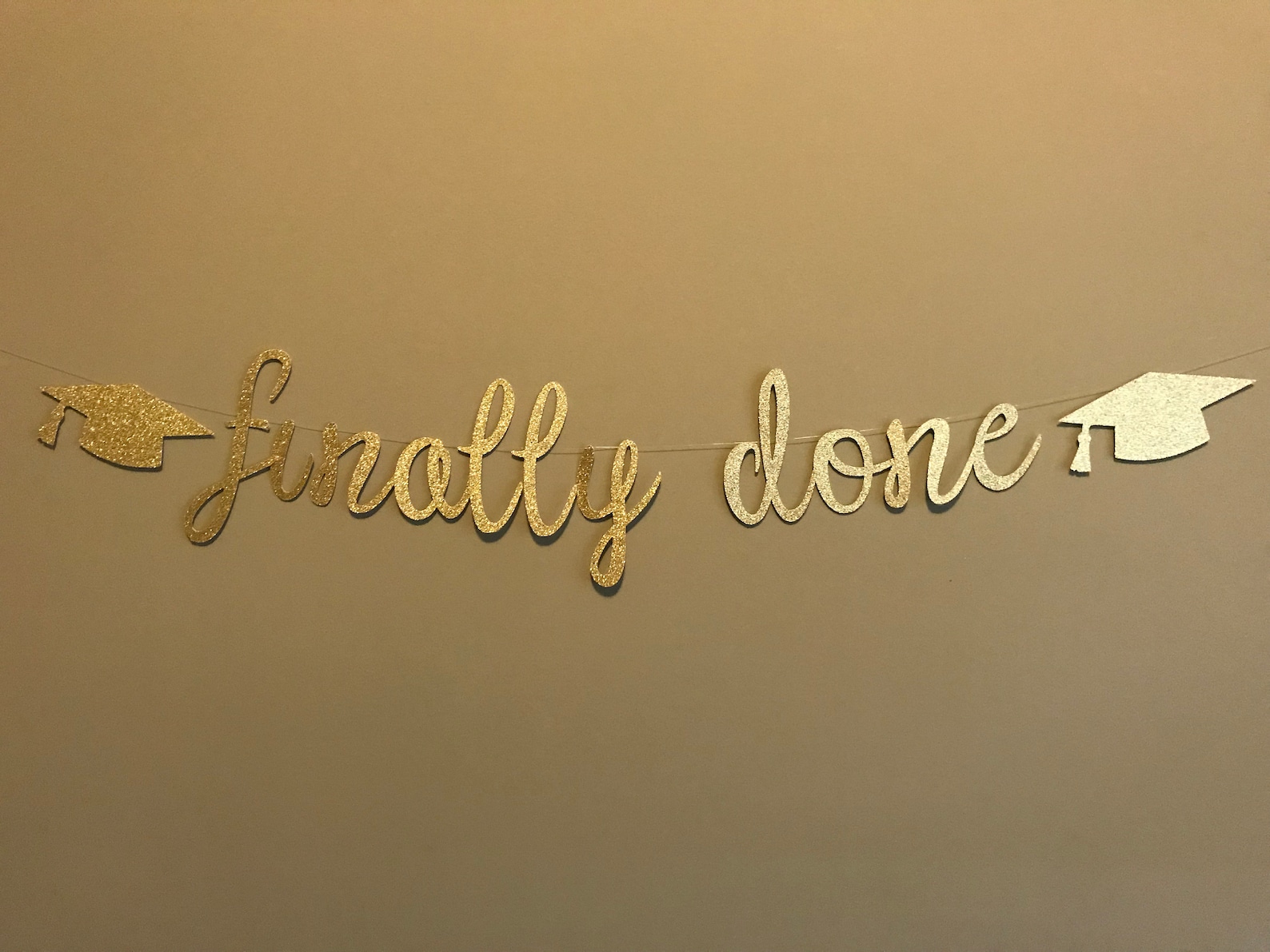 Finally Done Graduation Banner Graduation Decorations Grad - Etsy