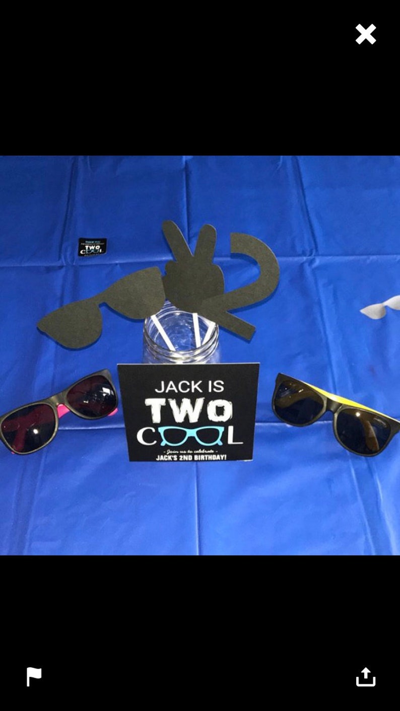 Two Cool Centerpieces Two Cool Birthday Decor Two Cool - Etsy