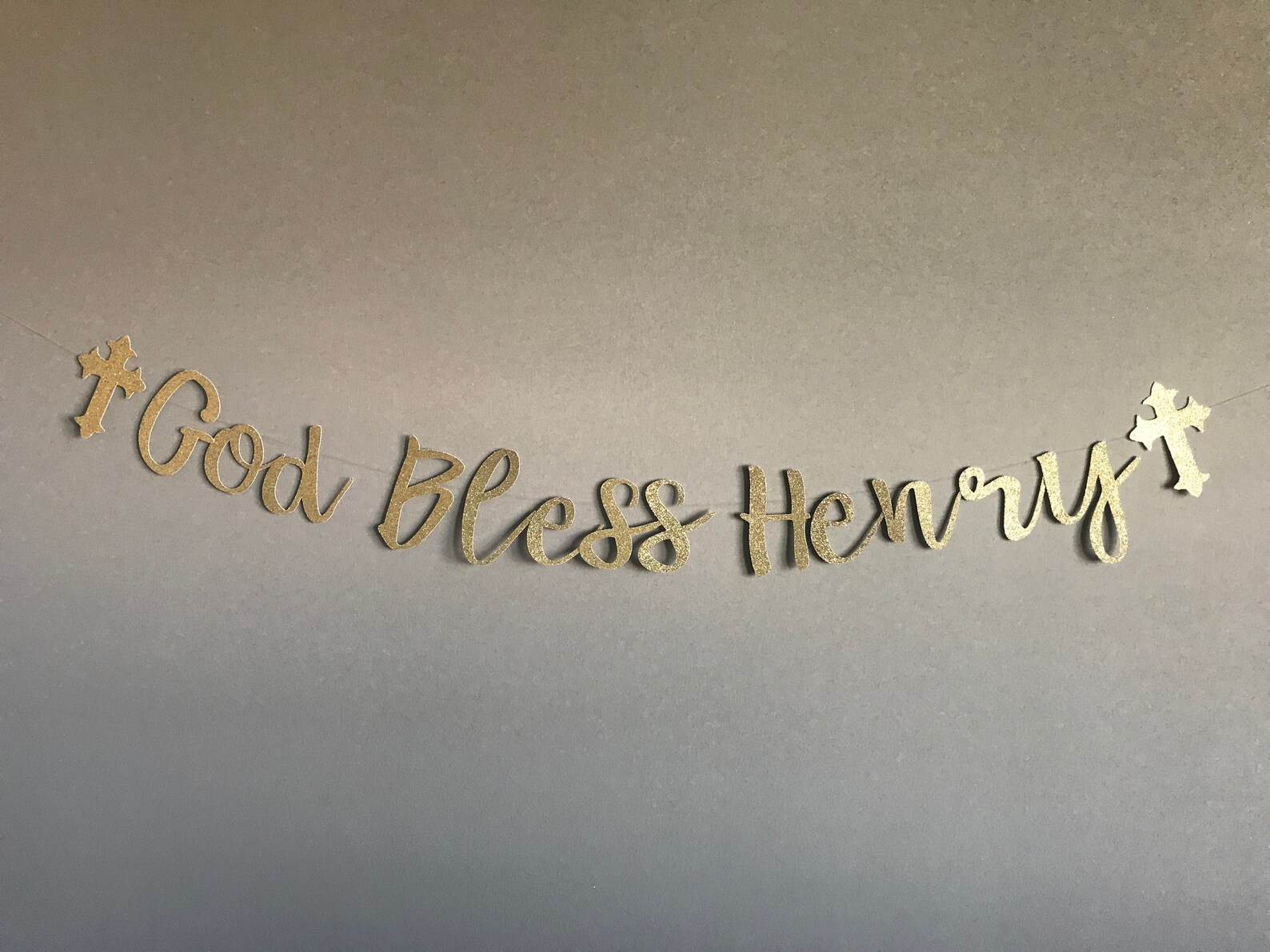 God Bless Banner Christening Banner Baptism Banner First | Etsy