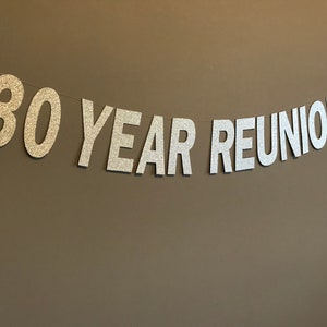 30 Year Reunion Banner, 30 Year Reunion, Reunion Banner, Reunion ...