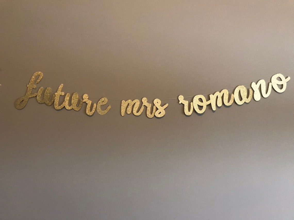 Future Mrs Banner Future Mrs Name Banner Bachelorette | Etsy