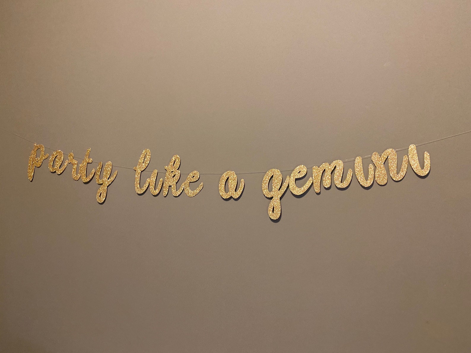 Party Like a Gemini Banner Gemini Season Birthday Adult - Etsy