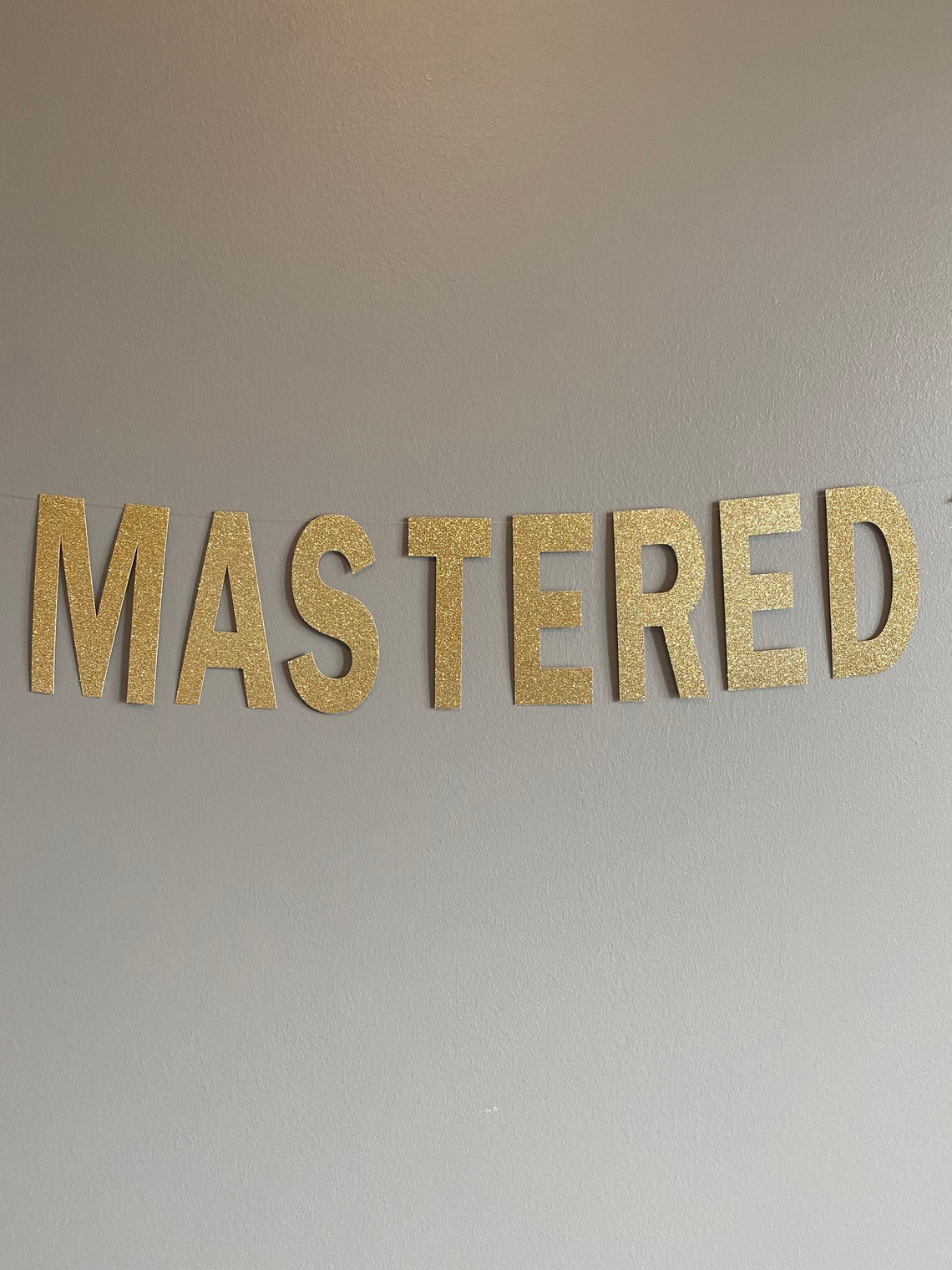 Mastered It Graduation Banner Masters Degree Grad Decor - Etsy