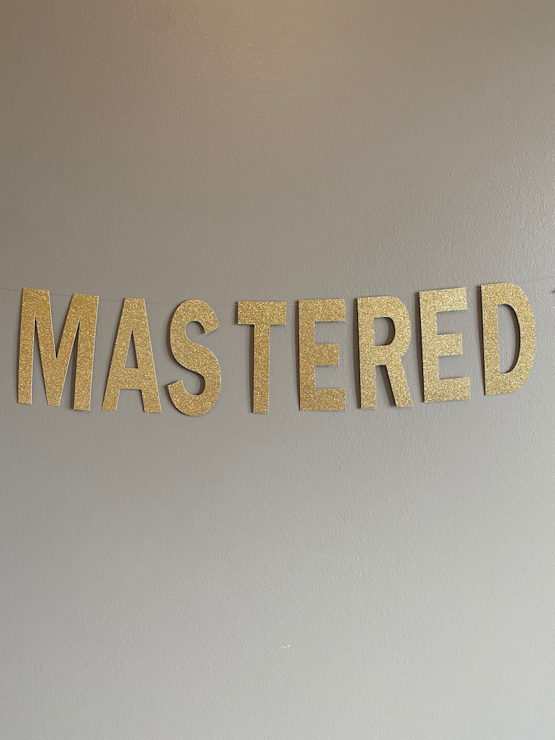 Mastered It Graduation Banner Masters Degree Grad Decor - Etsy
