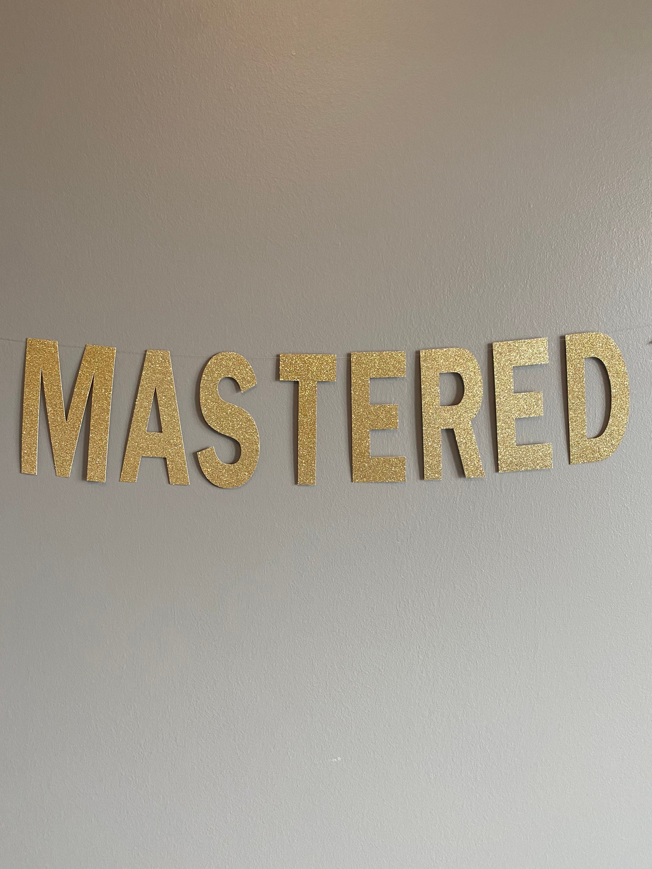 Mastered It Graduation Banner Masters Degree Grad Decor - Etsy