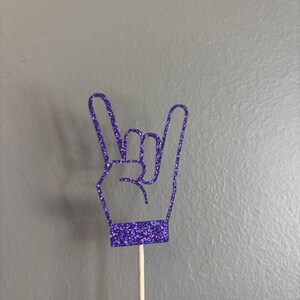 Rock Hand Cupcake Toppers: Music Party Decorations - Etsy