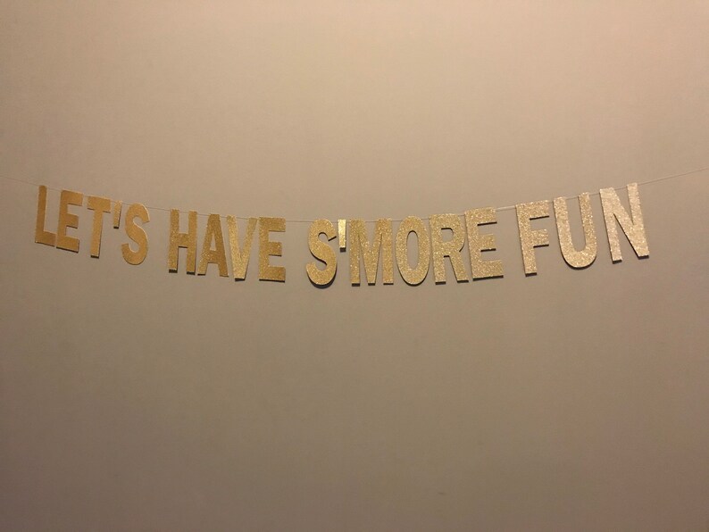 Let's Have S'more Fun Banner Funny Party Banner - Etsy