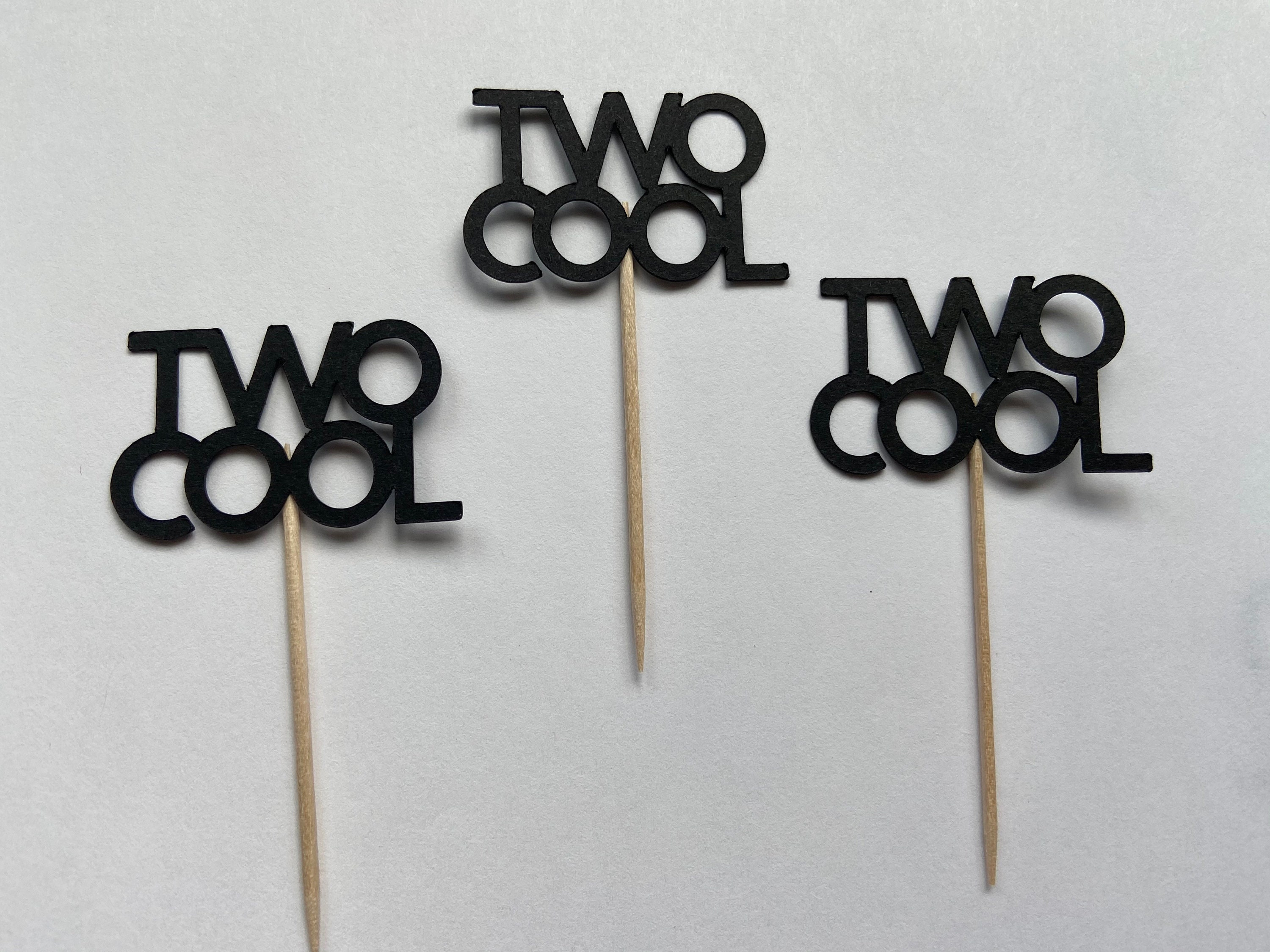 Custom Cupcake Toppers Two Cool Cupcake Toppers Cup Cake - Etsy